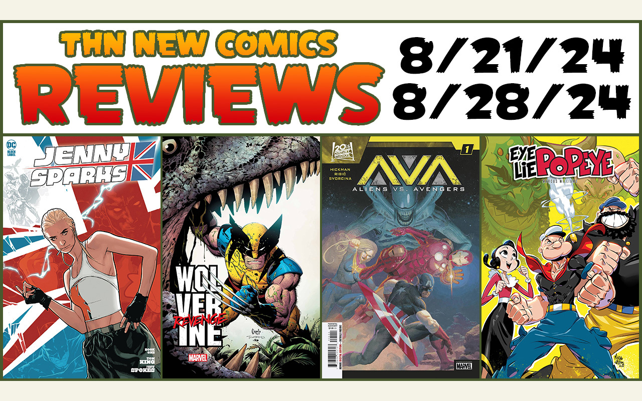 Aliens Vs. Avengers, Wolverine Revenge, Eye Lie Popeye, Jenny Sparks ...